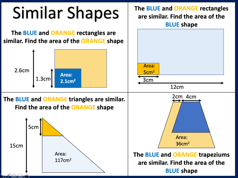 Similar shapes – Area and Volume | MathsHKO