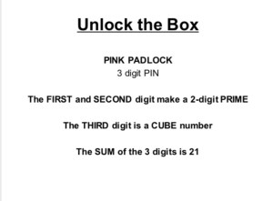 Unlock the Box | MathsHKO