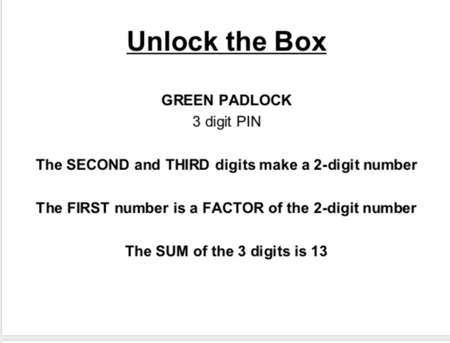 Unlock the Box | MathsHKO