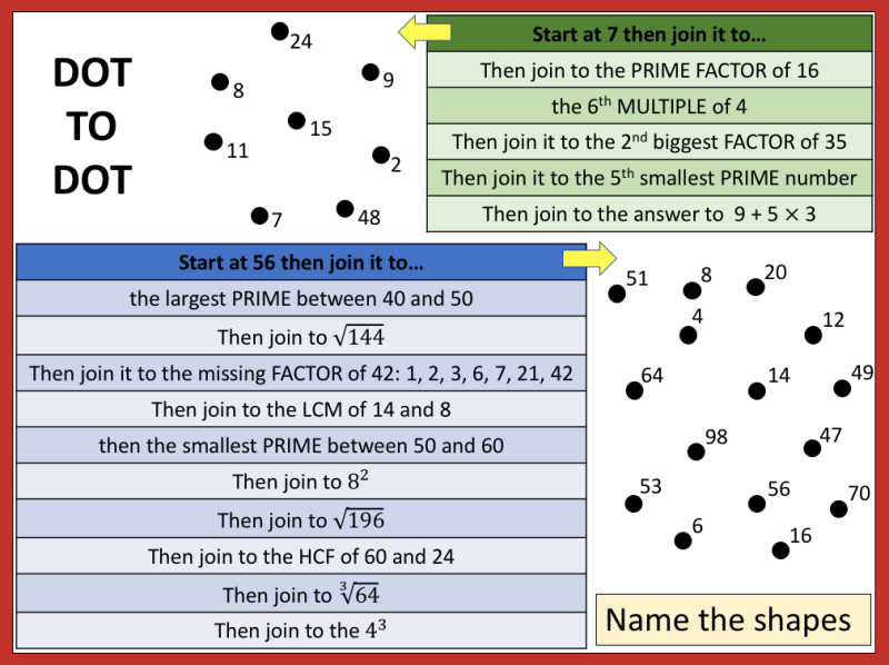 Number Dot to Dot | MathsHKO