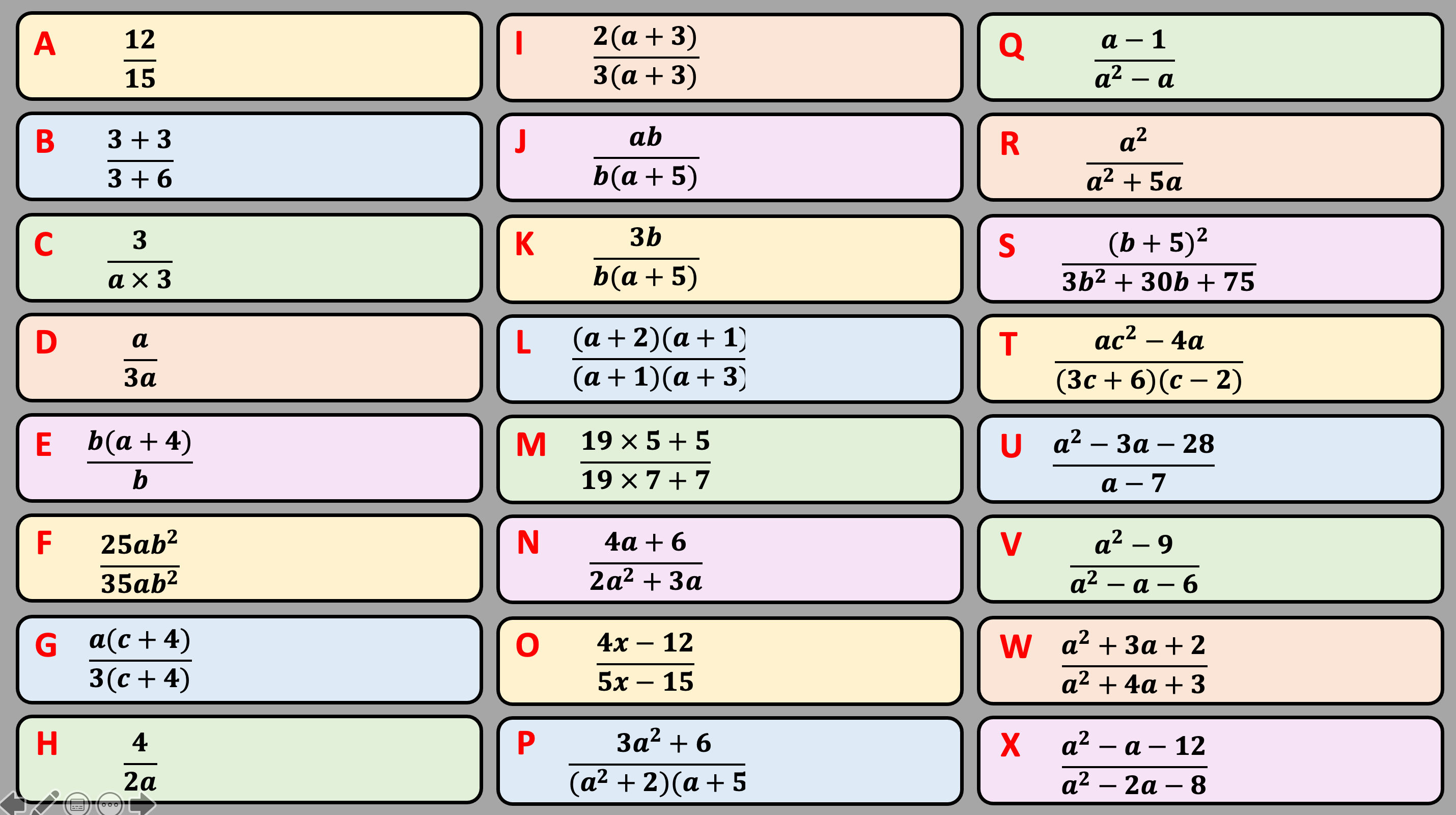 Algebraic Fractions | MathsHKO